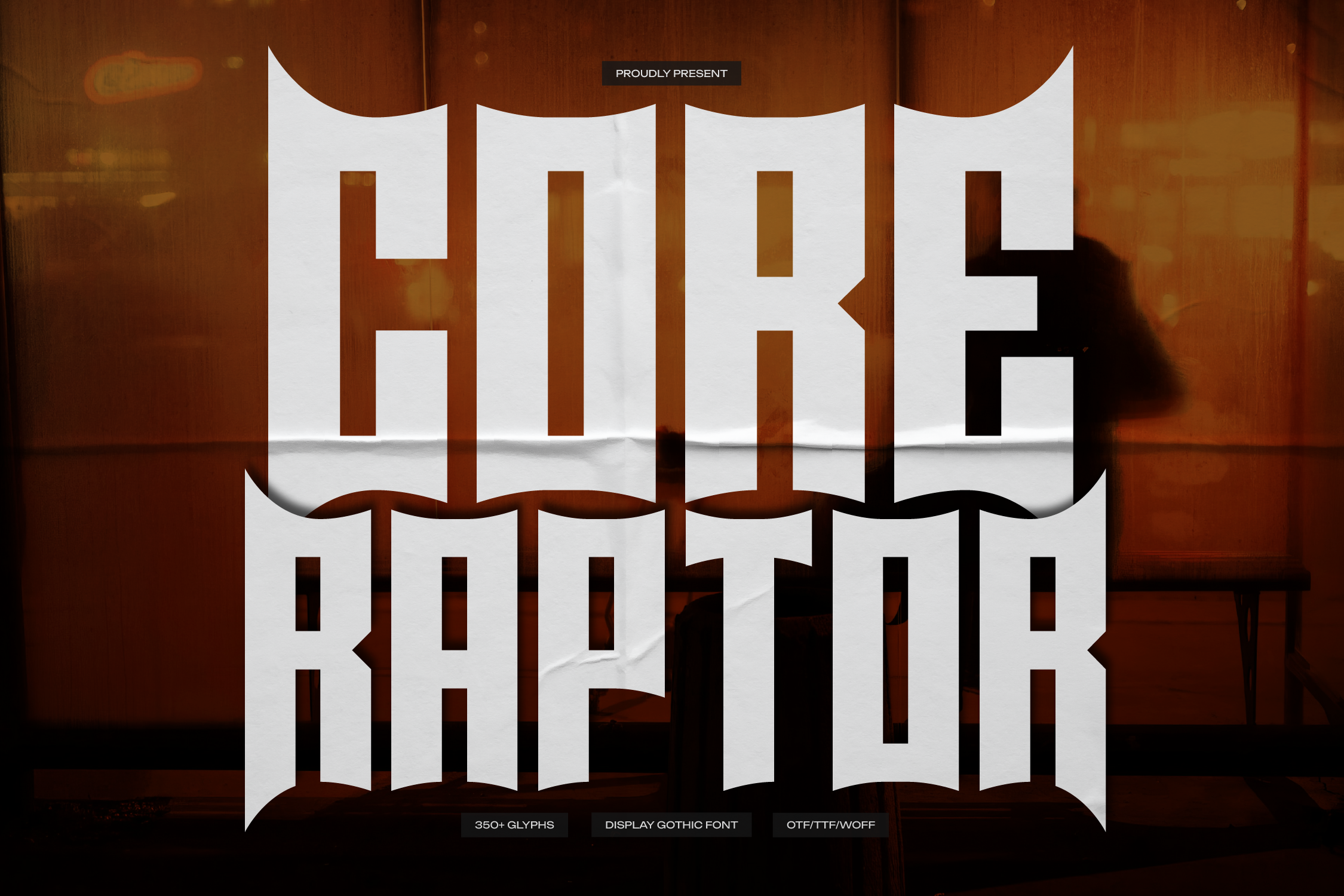 Core Raptor | Display Gothic Font by Gracetype Studio