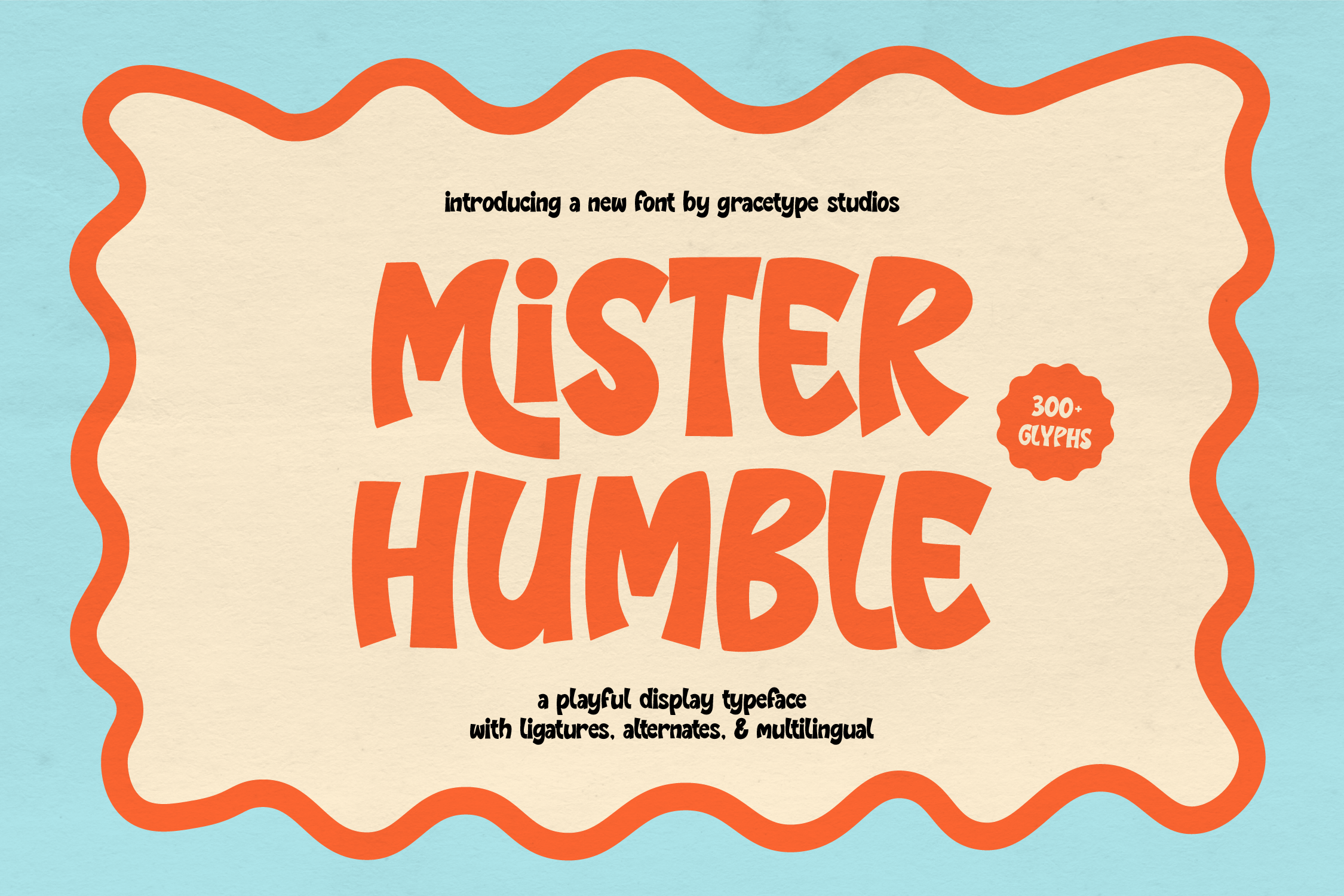 Mister Humble | Playful Display by Gracetype Studio